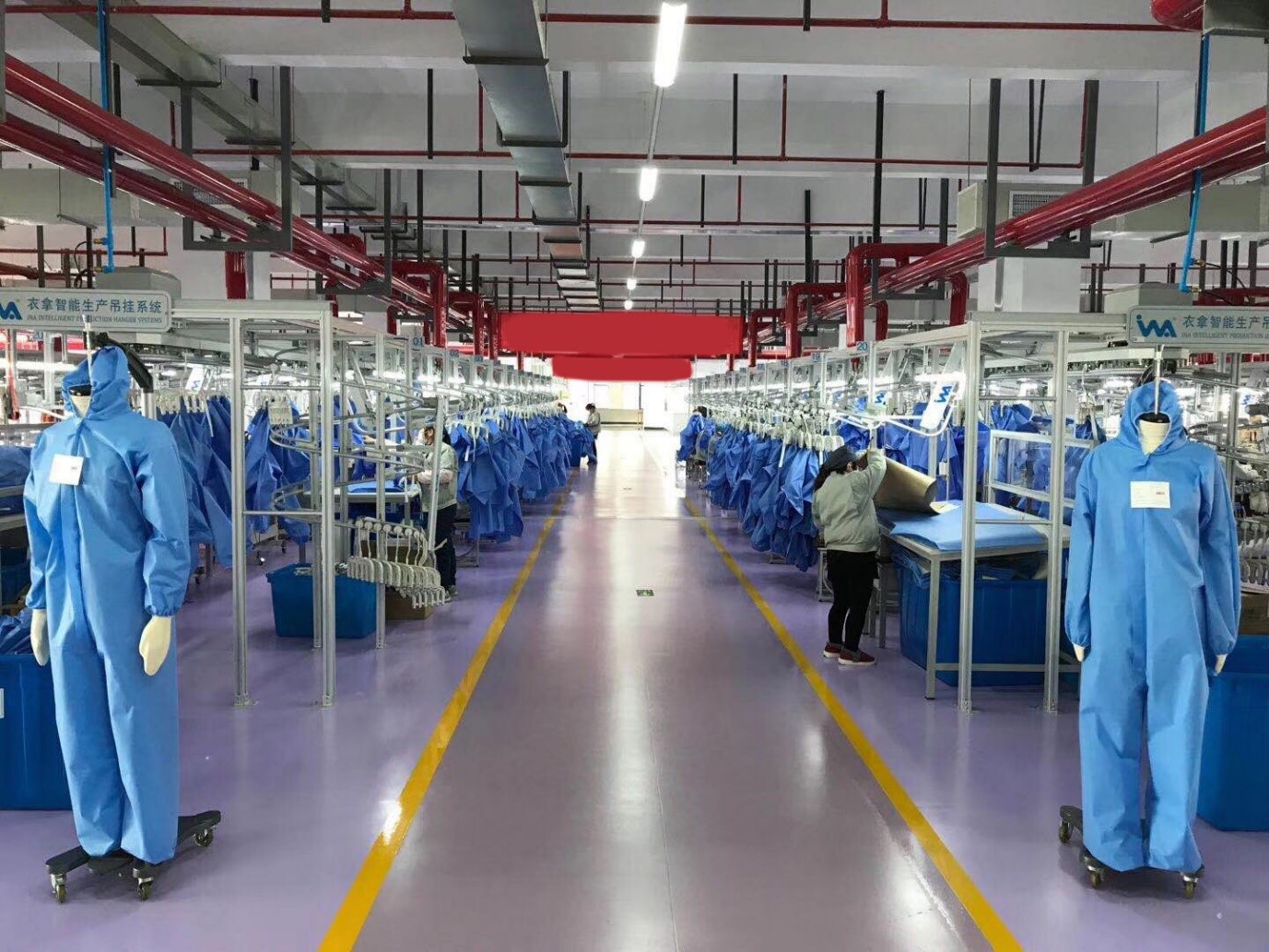 Ina Intelligent Hanger System For Garment Factory | Automatic technology